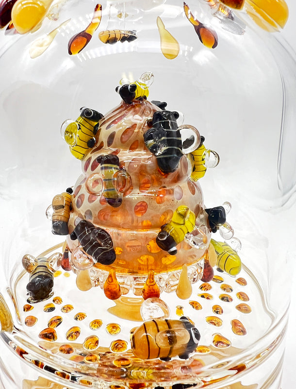 14" 19mm Honey Bee Bubbler ZF400-HB – Apollo Glassworks